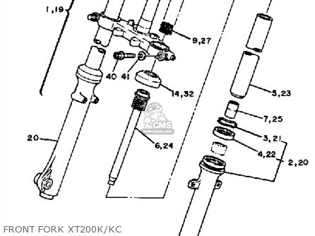 Yamaha XT200 DUAL PURPOSE 1983 (D) USA parts lists and schematics
