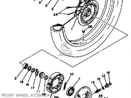 Yamaha XT200 DUAL PURPOSE 1983 (D) USA parts lists and schematics
