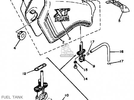 Yamaha XT200 DUAL PURPOSE 1983 (D) USA parts lists and schematics