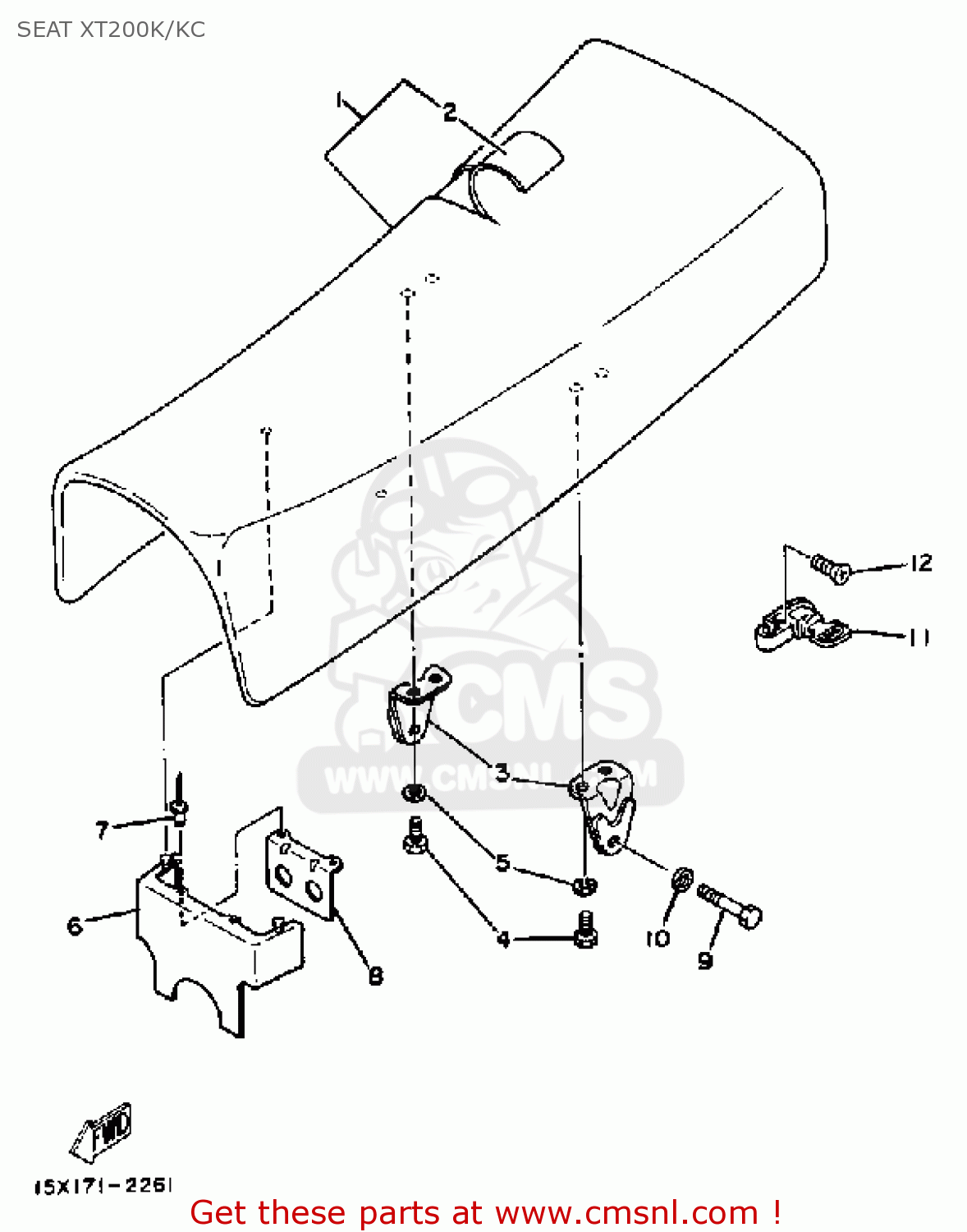 Yamaha Yamaha XT200 DUAL PURPOSE 1983 (D) USA parts lists and schematics