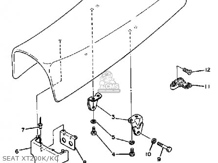 Yamaha XT200 DUAL PURPOSE 1983 (D) USA parts lists and schematics