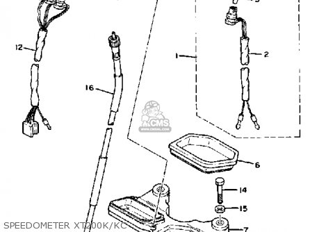 Yamaha XT200 DUAL PURPOSE 1983 (D) USA parts lists and schematics