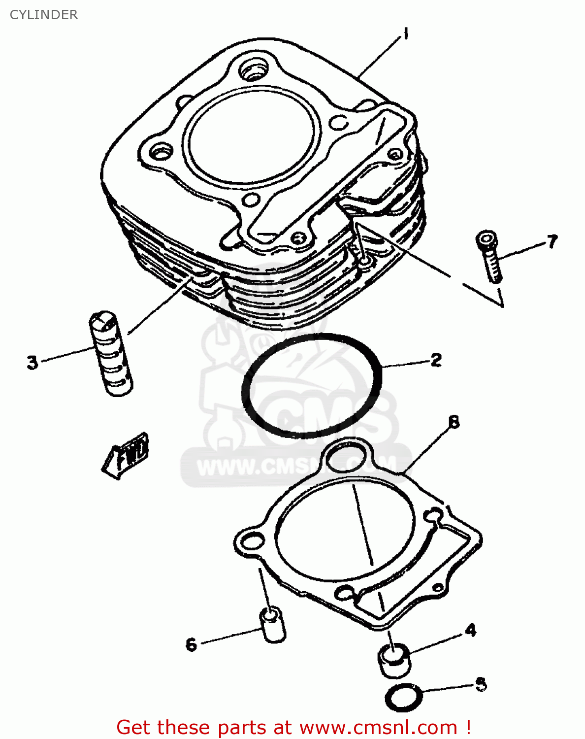 Yamaha XT250 1981 5G4 EUROPE 215G4-300E1 parts lists and schematics