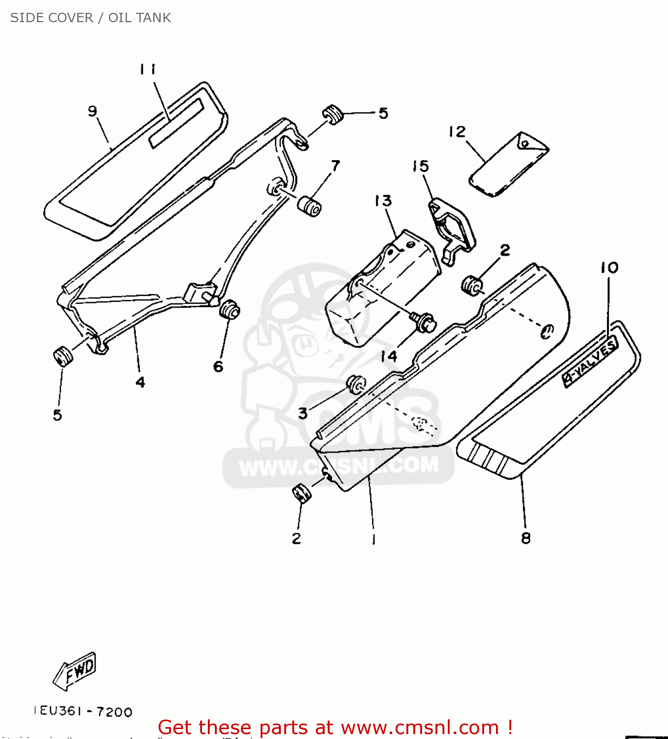 Yamaha XT250 1987 1EU SWITZERLAND 271EU-361E1 parts lists and schematics