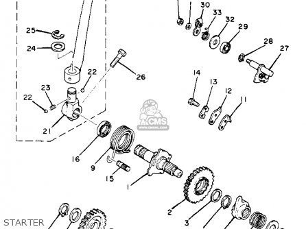 Yamaha XT250 DUAL PURPOSE 1982 (C) USA parts lists and schematics