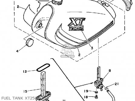 Yamaha XT250 DUAL PURPOSE 1983 (D) USA parts lists and schematics