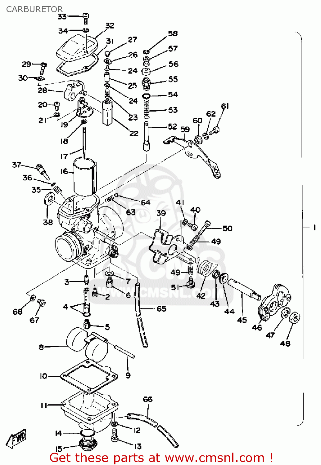 Yamaha Yamaha XT500 1977 DUAL PURPOSE USA CANADA parts lists and schematics