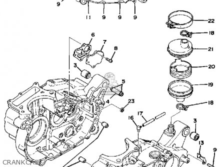 Yamaha XT500 1977 DUAL PURPOSE USA CANADA parts lists and schematics