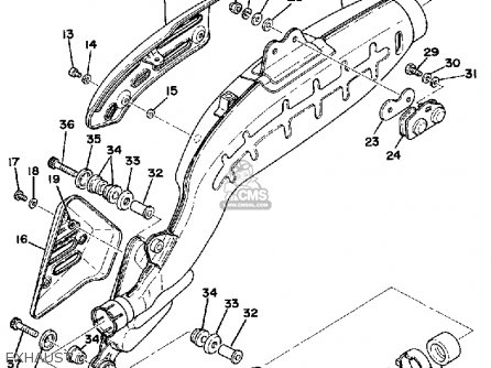 Yamaha XT500 1977 DUAL PURPOSE USA CANADA parts lists and schematics