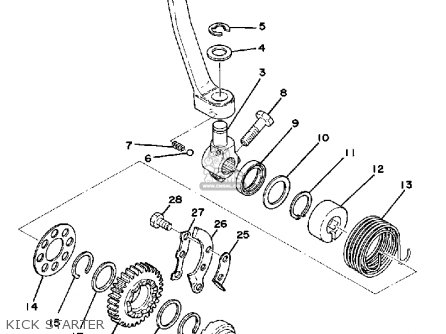 Yamaha XT500 1977 DUAL PURPOSE USA CANADA parts lists and schematics
