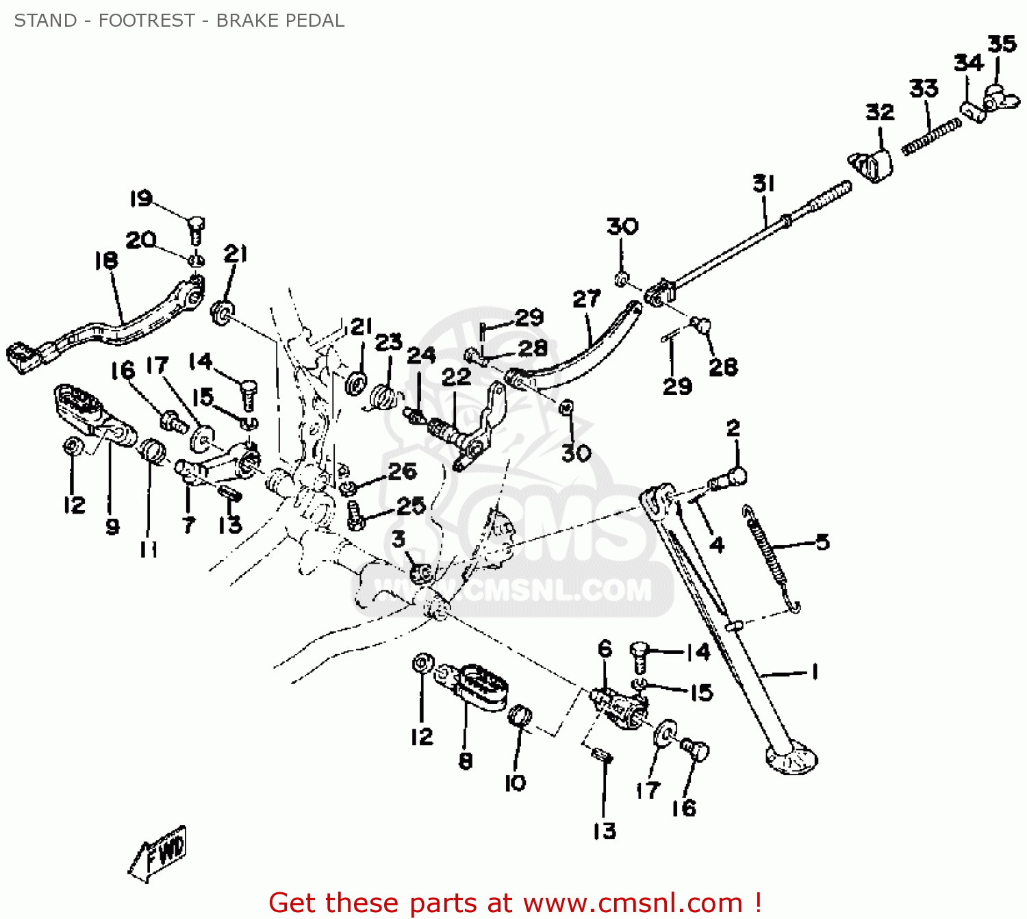 Yamaha Yamaha XT500 1977 DUAL PURPOSE USA CANADA parts lists and schematics