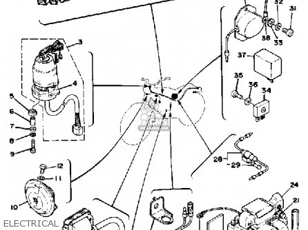 Yamaha XT500 1978 DUAL PURPOSE USA parts lists and schematics