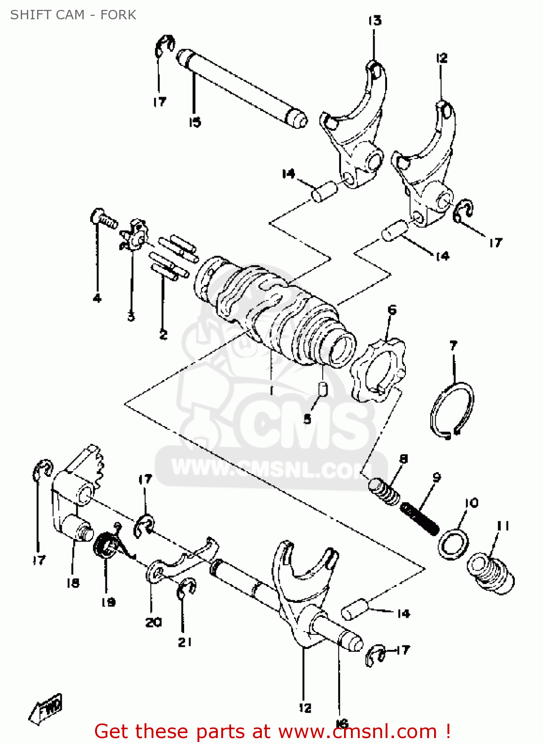 Yamaha XT500 1978 DUAL PURPOSE USA SHIFT CAM - FORK - buy original ...
