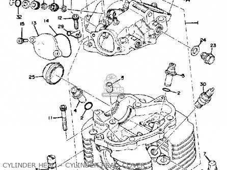 Yamaha Yamaha XT500 1978 USA FROM #205001 parts lists and schematics
