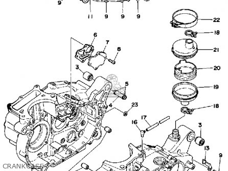 Yamaha Yamaha XT500 1979 USA CANADA parts lists and schematics
