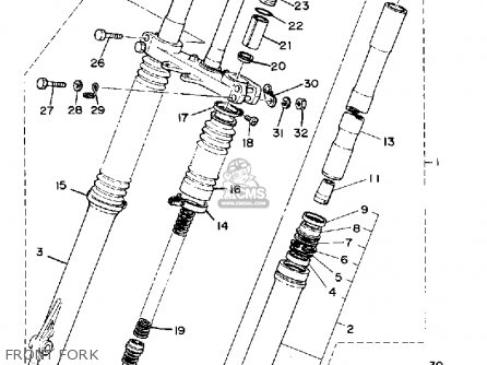 Yamaha XT500 1981 DUAL PURPOSE USA parts lists and schematics