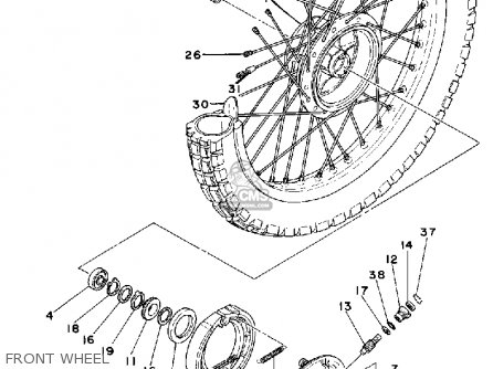 Yamaha XT500 1981 DUAL PURPOSE USA parts lists and schematics