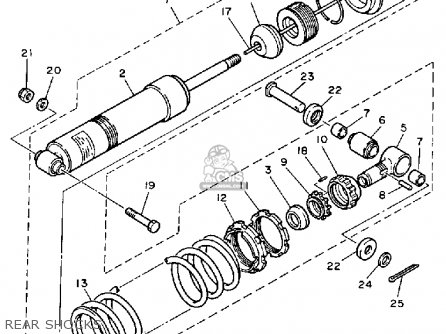Yamaha Yamaha XT600 DUAL PURPOSE 1987 (H) USA parts lists and schematics