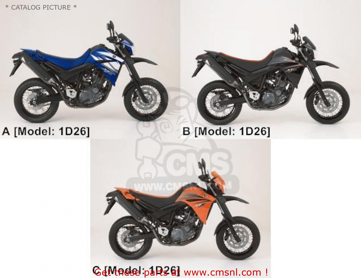 Yamaha XT660X 2006 1D26 HOLLAND 1E1D2-300S1 * CATALOG PICTURE * - buy ...