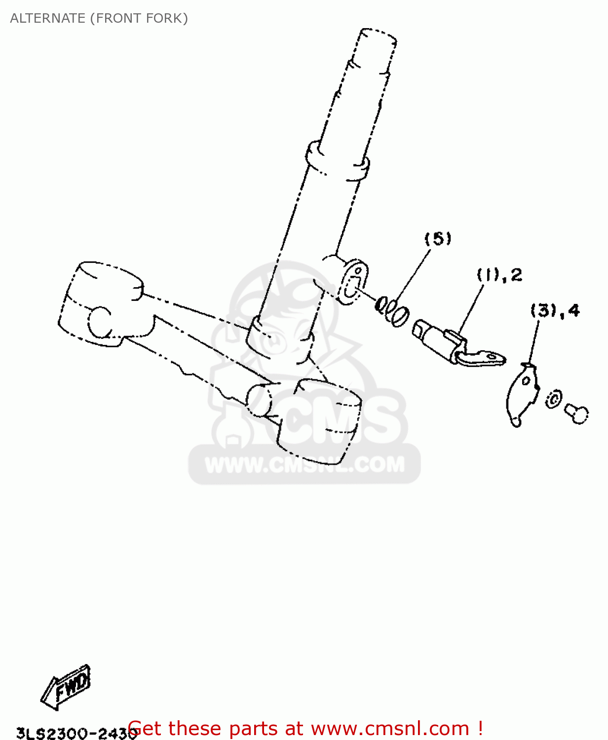 Yamaha XV250S 1995 3LU5 EUROPE 253LS-300E2 ALTERNATE (FRONT FORK) - buy ...