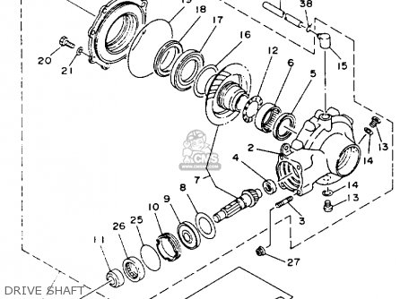 Yamaha YFB250E TIMBERWOLF 1993 parts lists and schematics