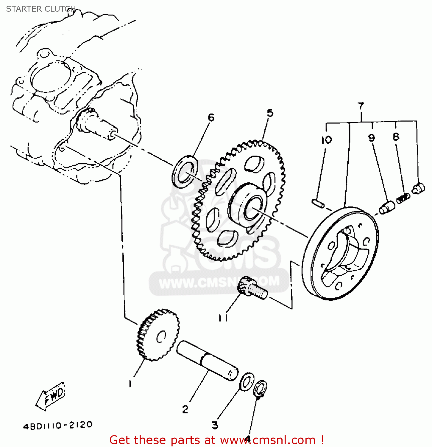 Yfz 450 Starter Starter Motor For Yamaha Timberwolf 250 (YFB250) 1992 ...