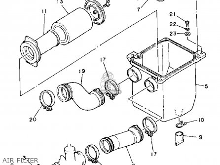 Yamaha YFM225S 1986 parts lists and schematics
