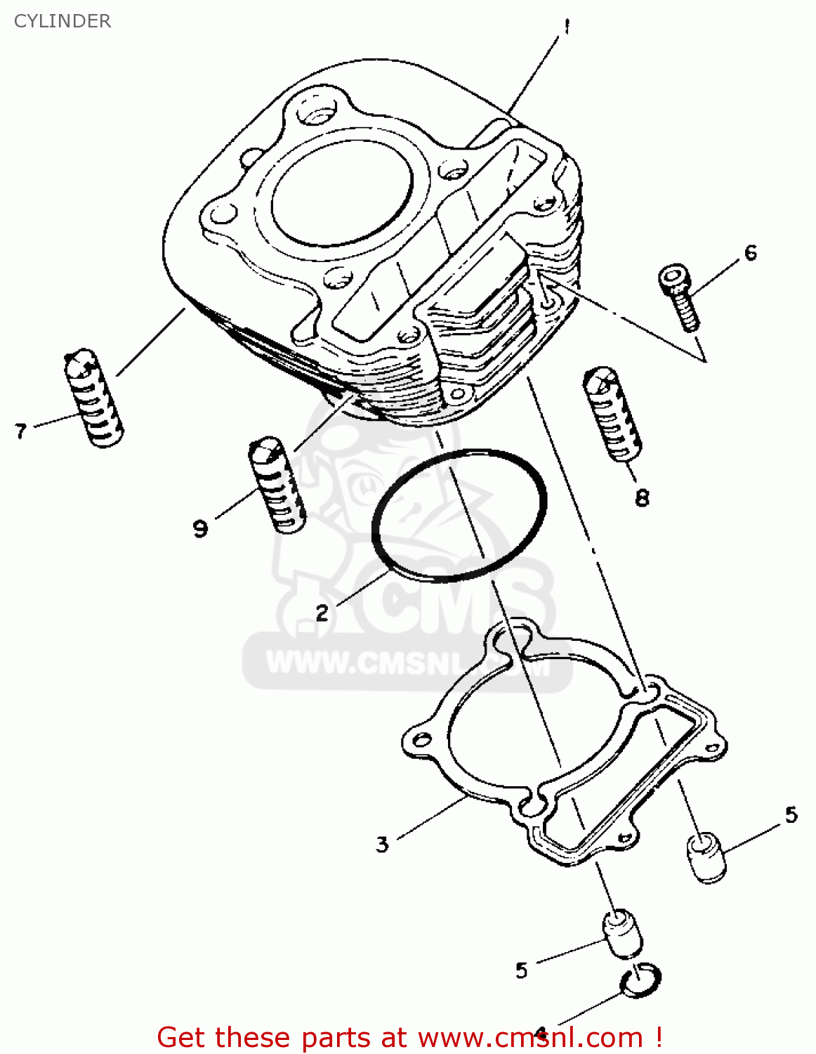 Yamaha YFM225S 1986 parts lists and schematics