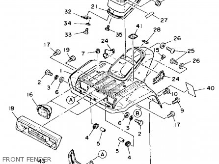 Yamaha YFM225S 1986 parts lists and schematics