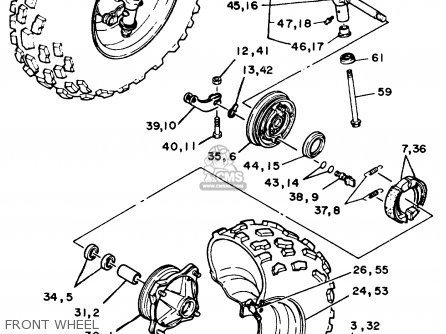 Yamaha YFM225S 1986 parts lists and schematics