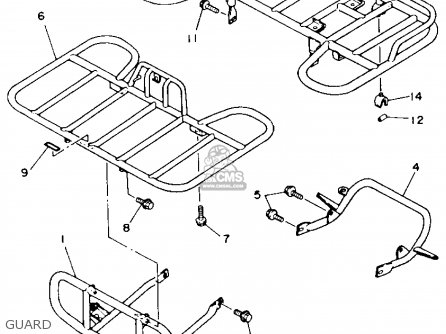Yamaha Yamaha YFM225S 1986 parts lists and schematics