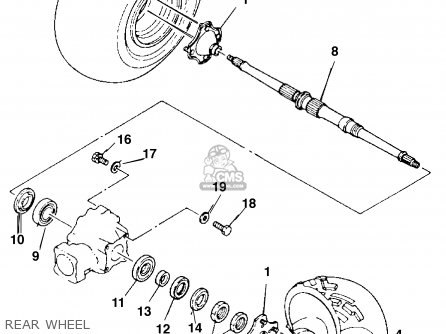 Yamaha YFM225S 1986 parts lists and schematics
