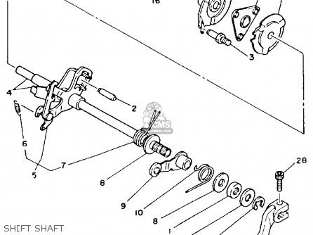 Yamaha YFM225S 1986 parts lists and schematics
