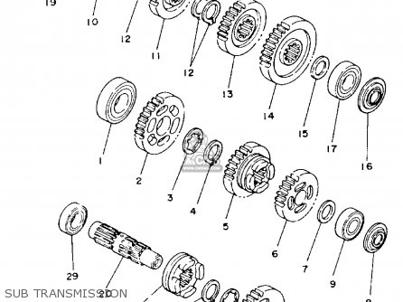 Yamaha YFM225S 1986 parts lists and schematics