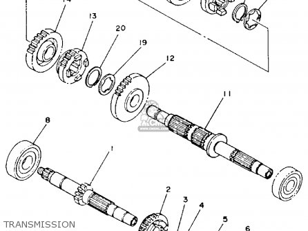 Yamaha YFM225S 1986 parts lists and schematics