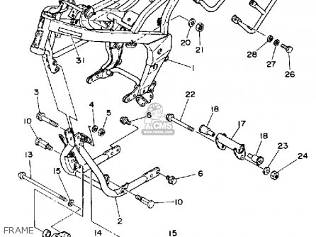 Yamaha YSR50 1992 (N) USA parts lists and schematics