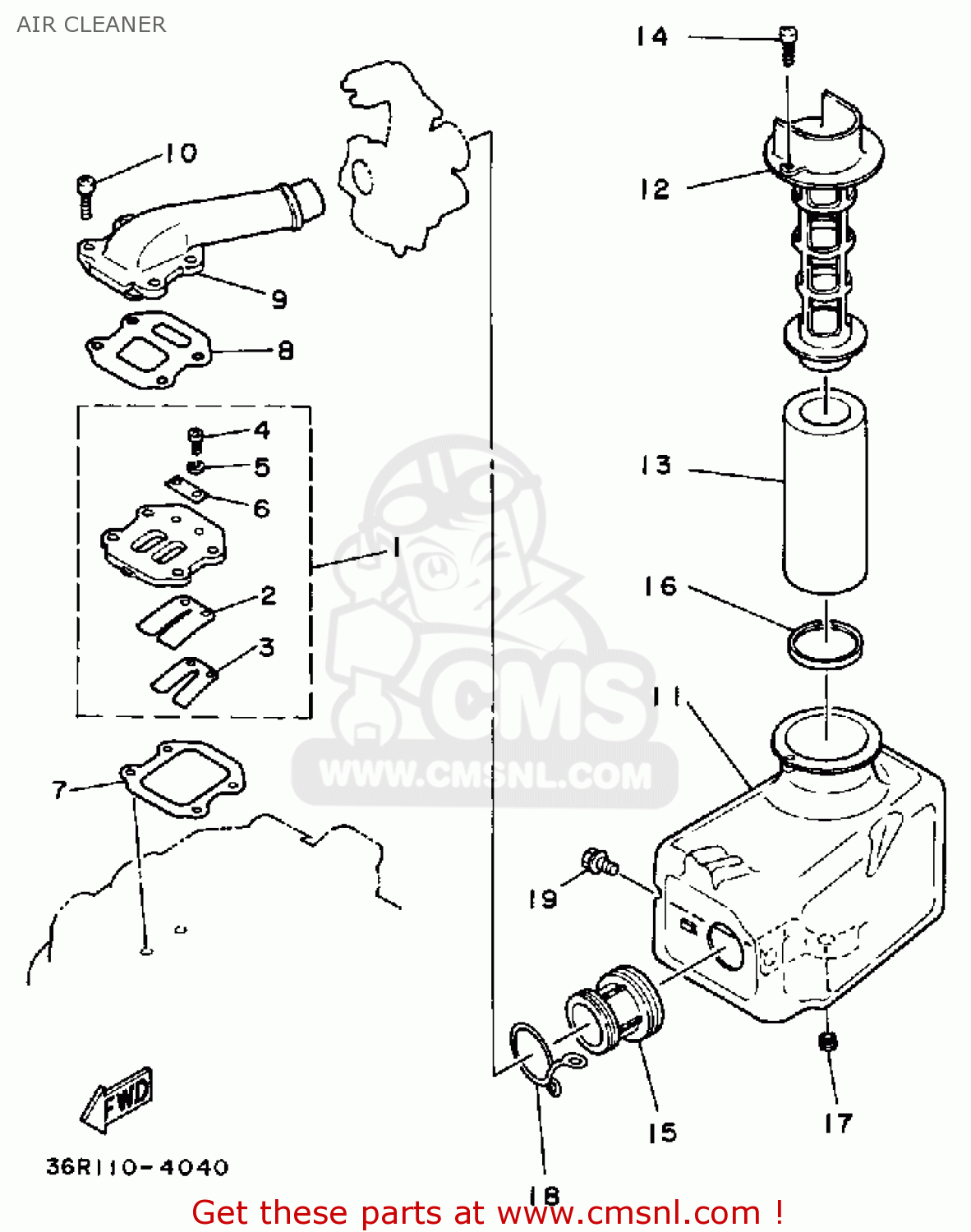 Yamaha Yamaha YT60L TRI-ZINGER 1984 USA parts lists and schematics