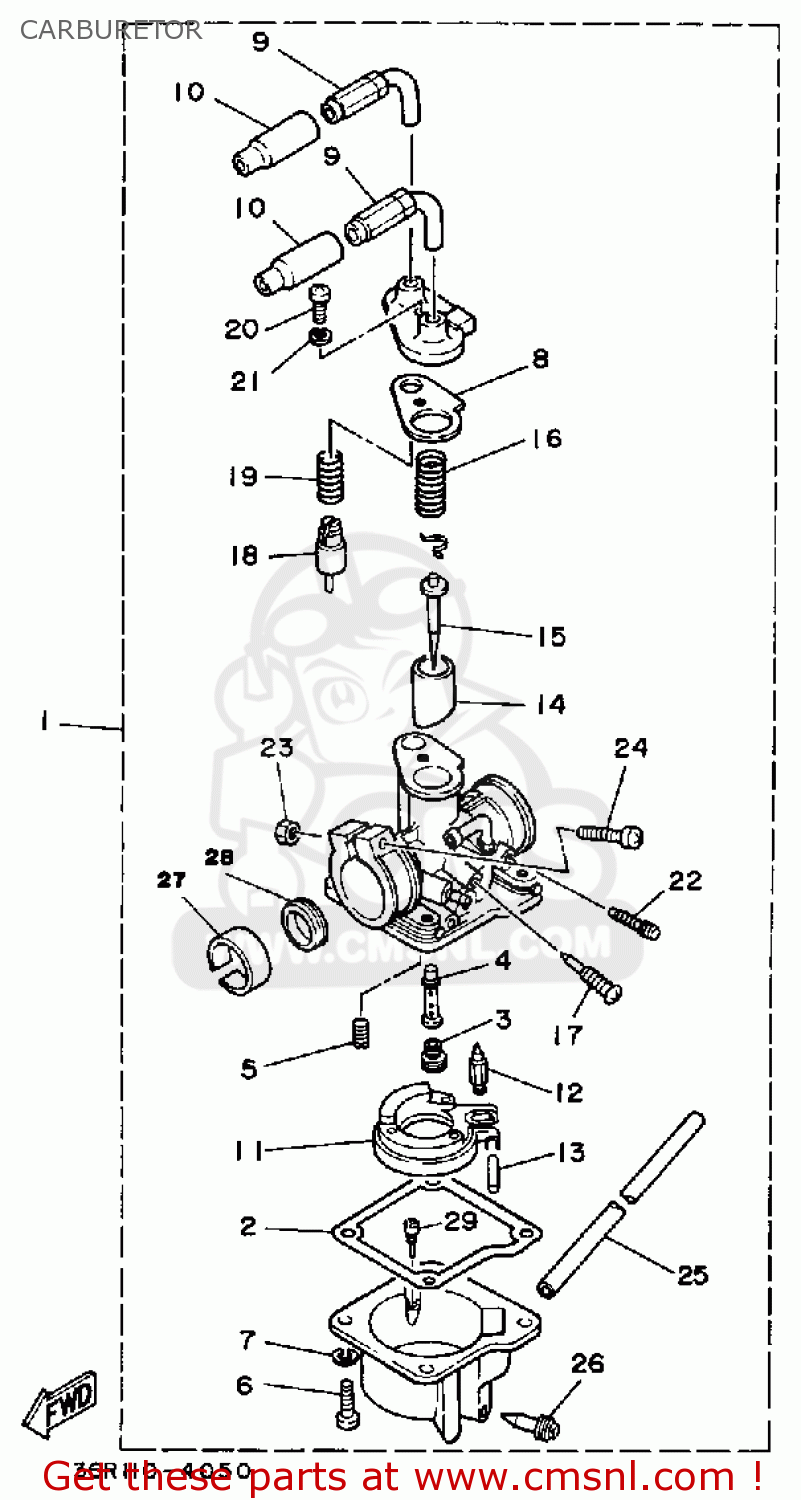 Yamaha Yamaha YT60L TRI-ZINGER 1984 USA parts lists and schematics