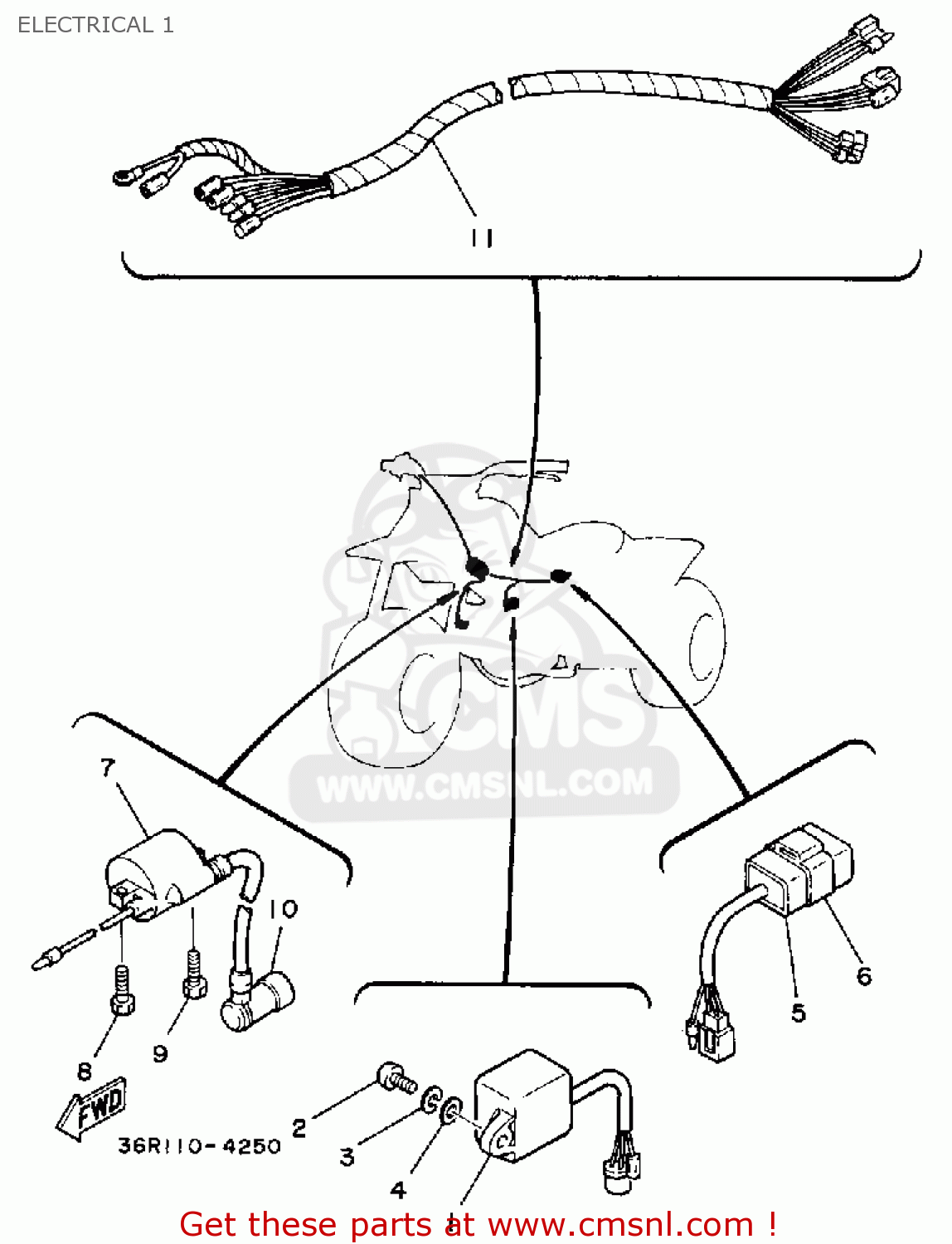 Yamaha Yamaha YT60L TRI-ZINGER 1984 USA parts lists and schematics