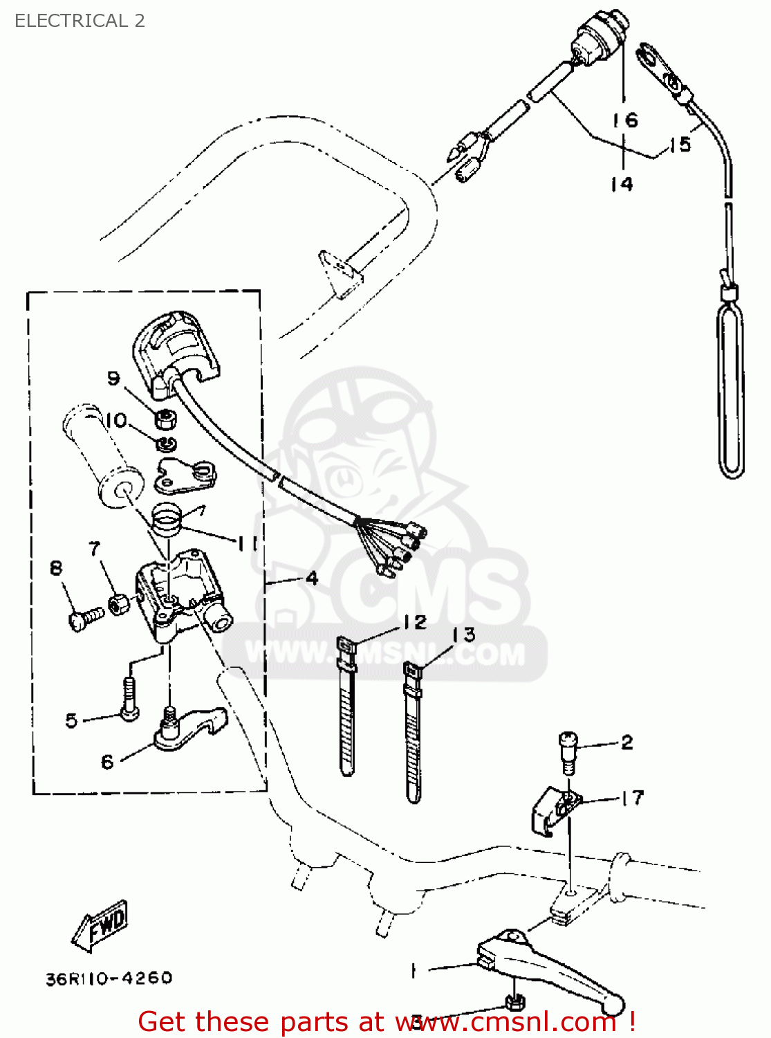 Yamaha Yamaha YT60L TRI-ZINGER 1984 USA parts lists and schematics