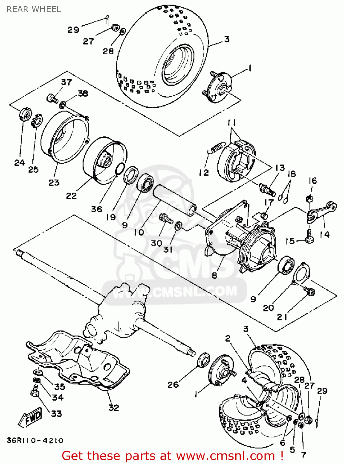 Yamaha Yamaha YT60L TRI-ZINGER 1984 USA parts lists and schematics