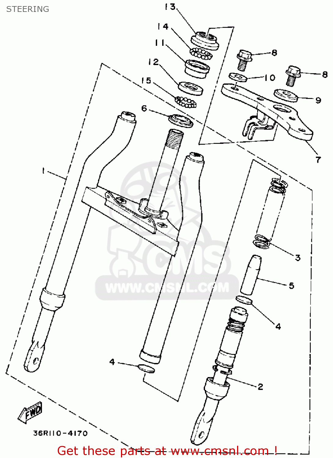 Yamaha Yamaha YT60L TRI-ZINGER 1984 USA parts lists and schematics