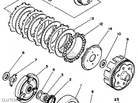 Yamaha YTM200L TRI-MOTO 1984 parts lists and schematics