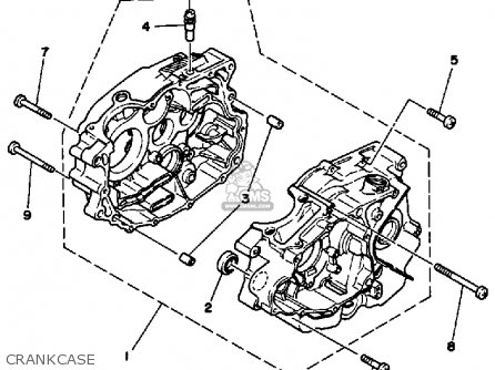 Yamaha YTM200L TRI-MOTO 1984 parts lists and schematics