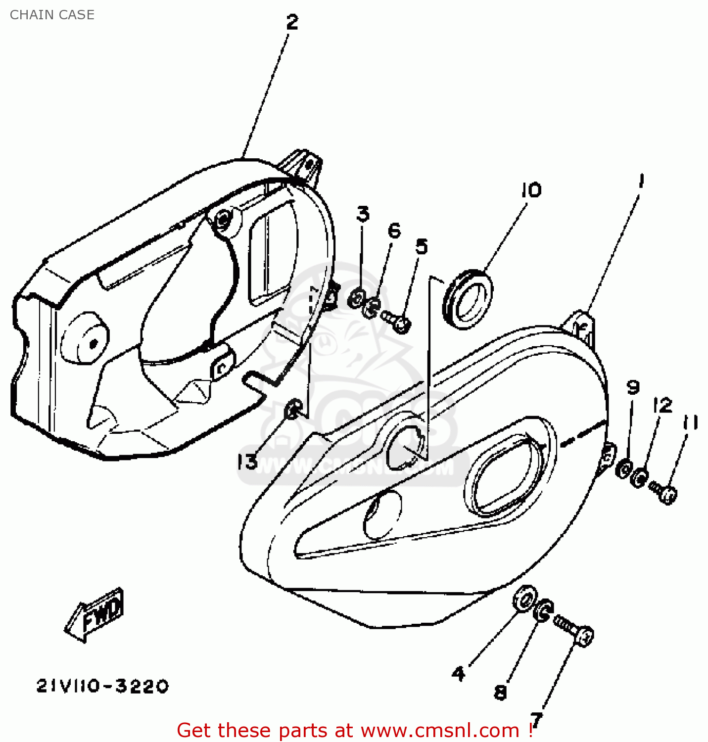 Yamaha Yamaha YTM200L TRI-MOTO 1984 parts lists and schematics