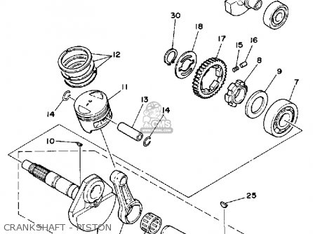 Yamaha Yamaha YTM200L TRI-MOTO 1984 parts lists and schematics