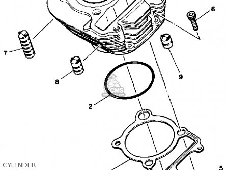 Yamaha Yamaha YTM200L TRI-MOTO 1984 parts lists and schematics