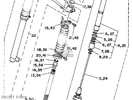Yamaha Yamaha YTM200L TRI-MOTO 1984 parts lists and schematics
