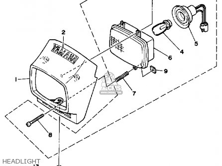Yamaha Yamaha YTM200L TRI-MOTO 1984 parts lists and schematics