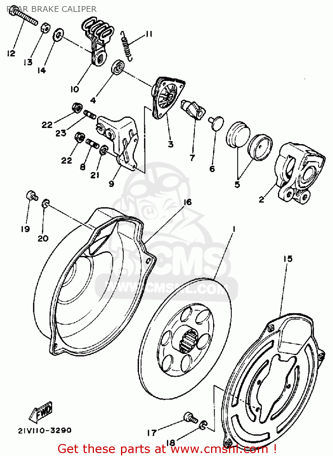 Yamaha Yamaha YTM200L TRI-MOTO 1984 parts lists and schematics